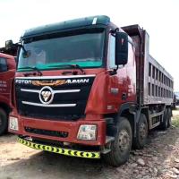 China 375HP China 6X4 8X4 FOTON AUMAN Dump Truck Used 50 Ton LHD RHD Price for sale