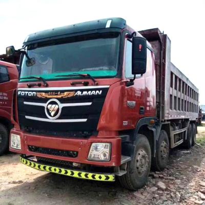 China 375HP China 6X4 8X4 FOTON AUMAN Dump Truck Used 50 Ton LHD RHD Price for sale