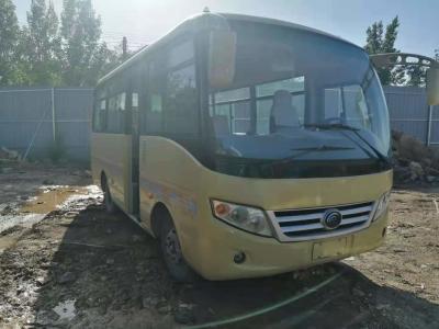 China Used Mini Bus Yutong ZK6608 19 Seats Front Engine Steel Chassis Used Coach Bus Left Steering Low Kilometer for sale