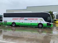 China Used Zhongtong Bus LCK6128 New Bus 56 Seats double Doors Big Compartment Rear Engine for sale