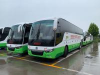 China Used Zhongtong Bus LCK6128 New Bus 56 Seats double Doors Big Compartment Rear Engine for sale