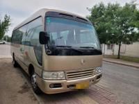 China 2015 Year 22 Seats Used Golden Dragon Coaster Bus , Used Mini Bus Coaster Bus 86kw With Luxury Seats for sale