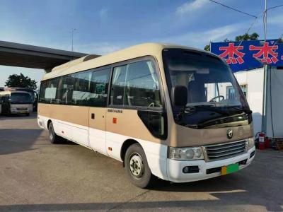 China 22 Seats 2019 Year Used Coaster Bus Used Mini Bus Electric Engine Left Hand Steering for sale