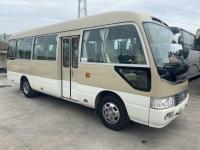 China Toyota Used Coaster Bus for Africa Gaosilne 2TR Engine 108KW 23 Seats Left Hand Drive for sale
