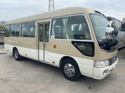 China Toyota Used Coaster Bus for Africa Gaosilne 2TR Engine 108KW 23 Seats Left Hand Drive for sale