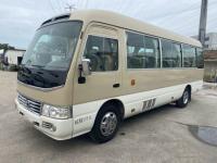 China Toyota Used Coaster Bus for Africa Gaosilne 2TR Engine 108KW 23 Seats Left Hand Drive for sale