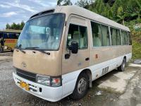 China Toyota Brand Used Coaster Bus 23-30seats 3RZ Toyota Engine Gasoline Used mini Bus Left Steering for sale