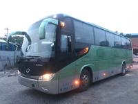 China Kinglong Bus Double Doors Used Coach Bus 51 Seats Airbag Chassis XMQ6113 Yuchai Rear Engine for sale