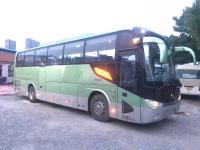 China Kinglong Bus Double Doors Used Coach Bus 51 Seats Airbag Chassis XMQ6113 Yuchai Rear Engine for sale