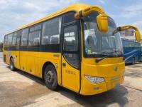 China Used Kinglong Bus XMQ6110 Rear Engine Used Coach Bus Double Doors 50 Seats Euro IV Airbag Chassis for sale