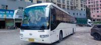 China Used Coach Bus Model KLQ6129 Used Higer Bus 53 Seats Good Passenger Bus Double Doors Steel Chassis Low Kilometer for sale