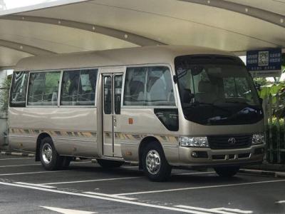China Bus Second Hand Coaster White Golden For Stock Negeria LHD Mini Bus Diesel Promition Price Toyota Coaster for sale