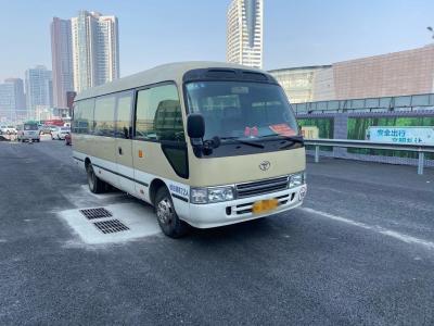 China 22 Seats 2012 Year Left Hand Steering Used  Toyota Coaster Bus  2TR Gasoline Engine for sale