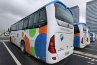 China Electric Coach Bus SLK6118 Shenlong Bus Custom Coach 48seats Luxury Bus Seats for sale