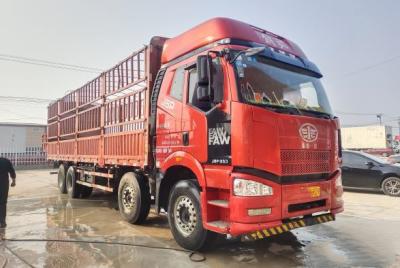 China JAC 600Nm Used Dump Truck 350HP Column Plate Cargo Truck for sale