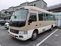 China 30 Seaters Used Coaster Bus 2TR Second Hand Gasoline Toyota Bus for sale