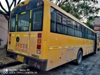 China Old School Buses 50seats Used School Bus Yuchai Engine Mini Coach Airbag Chassis for sale