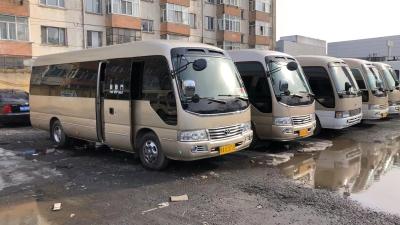 China Toyota Used Coaster Bus 30 Gasoline Fuel Used Mini Bus 3RZ Front Engine Bus for sale
