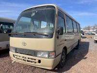 China Japan Toyota Coaster Bus Gasoline Mini Bus Use For West Africa 23-30seats for sale