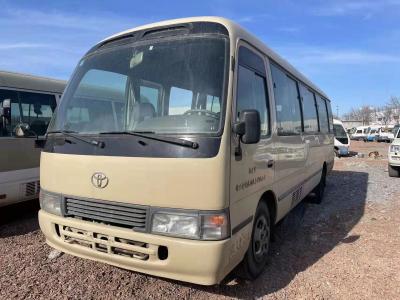 China Japan Toyota Coaster Bus Gasoline Mini Bus Use For West Africa 23-30seats for sale