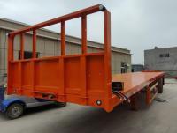 China Heavy Duty Flatbed 13m  Low-Bed Semi-Trailer For Factory Container Use for sale