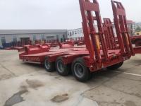 China Low-Flat Second Hand Semi Trailers 3axle 4axle 6axle Support Customization for sale