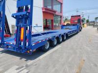 China Low-Flat Second Hand Semi Trailers 3axle 4axle 6axle Support Customization for sale
