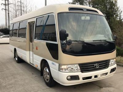 China 23 Seats 2013 Year Used Toyota Coaster Bus Used Mini With 3TR Engine Gasoline Left Hand Steering for sale