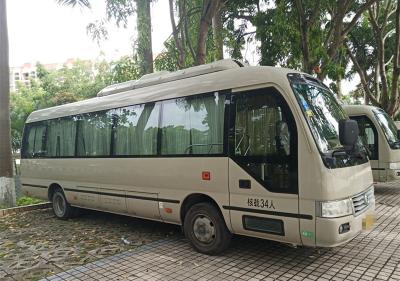 China 34 Seats Used Coaster Bus Used Mini Bus XML6809 With Electric Engine Left Hand Steering for sale
