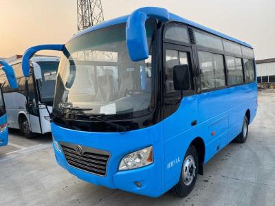 China Used Mini Van 136hp DongF EQ6600 17seats Yuchai Engine Euro 4 Left Hand Drive for sale