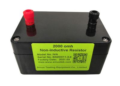 China IEC 62368-1 Clause 5.2.2.2 Non - Inductive Resister 2000 Ω For Current Leakage for sale