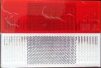 China Red and White 5cm x 50m Reflective Safety Film for Vehicles and Road Markings with High Brightness for sale