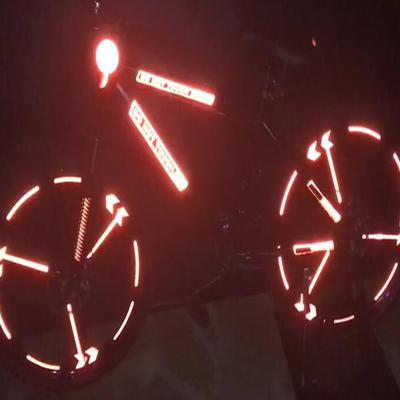 China ISO9001 Waterproof PVC Vehicle Reflective Tape - 8 pcs/pack, 6 Colors Available with Custom Logo Printing for sale