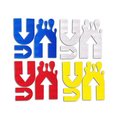 China 500pcs 48x95mm Reflective Tape Stickers - Diamond Grade Film for Cars & Trucks with Custom Logo Options for sale