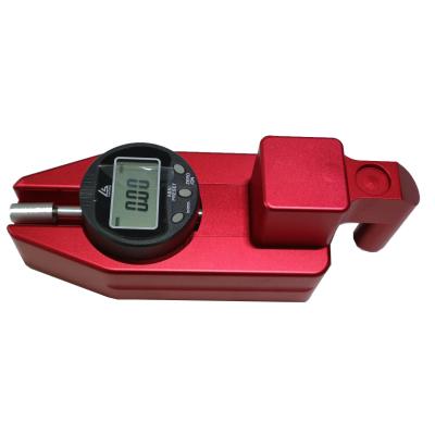 China Red Portable Marking Digital Thickness Gauge 0-12.7mm Range with 0.02mm Accuracy for Pavement Measurement for sale