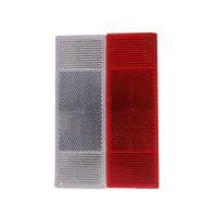 China 15cm×5cm Red White Reflective Stickers Class 1 Grade for Trailer Trucks UNS 983BM-FSQ Standard for sale