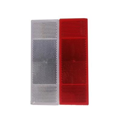 China 15cm×5cm Red White Reflective Stickers Class 1 Grade for Trailer Trucks UNS 983BM-FSQ Standard for sale