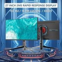 China High Performance 27 Inch 2K Gaming Monitor RGB Lighting Wide Screen Curved Design with 165Hz Refresh Rate for Gamers for sale