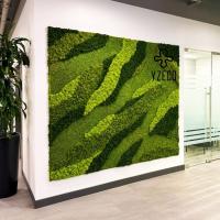 China Real Natural Wood Moss Art for Home Office Preserved and 100% Natural Moss Decoration for sale