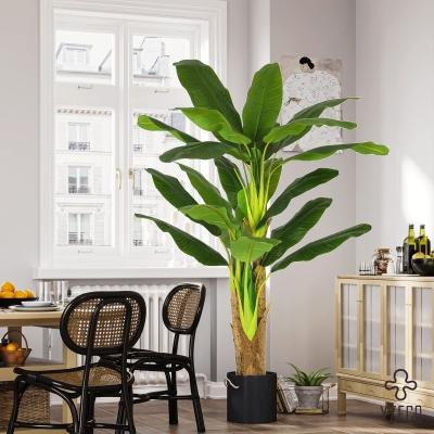 China Advantageous Low MOQ Large Lifelike Artificial Banana Tree for Eco-Friendly Design for sale