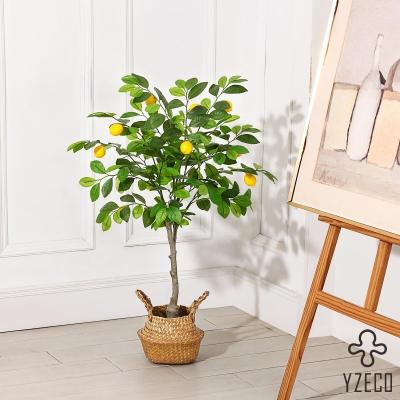 China Customized Logo Accepted 1.2m Bonsai Fiddle Leaf Fig Lemon Tree for Home Decoration for sale