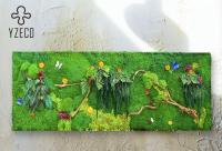 China Preserved 100% Natural Moss Wall Art in Customized Colors for Living Room Renovation for sale