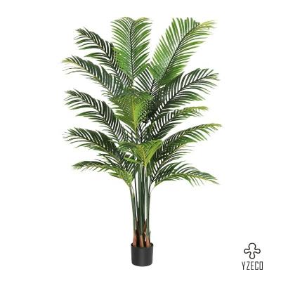 China Low MOQ 120cm 160cm Green Decorative Trees Simulation Hawaii Palm Tree For Indoor Plastic for sale