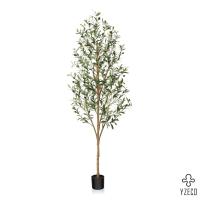 China Low MOQ 120cm 160cm Green Decorative Trees Simulation Hawaii Palm Tree For Indoor Plastic for sale