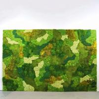 China OEM ODM Customized Colors 3D Stabilized Indoor Faux Plant Wall for Preserved Moss Art for sale