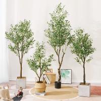 China Indoor and Outdoor Home Garden Decorative Green Artificial Bonsai Tree for Decoration for sale