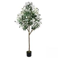 China Customized 56ft Artificial Plants Faux Bonsai Olive Tree for Garden Easy Maintenance for sale