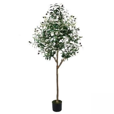 China Customized 56ft Artificial Plants Faux Bonsai Olive Tree for Garden Easy Maintenance for sale