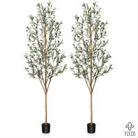 China Customized 56ft Artificial Plants Faux Bonsai Olive Tree for Garden Easy Maintenance for sale