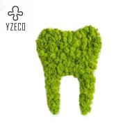 China OEM ODM Accepted Custom Logo Modern Abstract Art Moss Sign For Office Wall Decor for sale